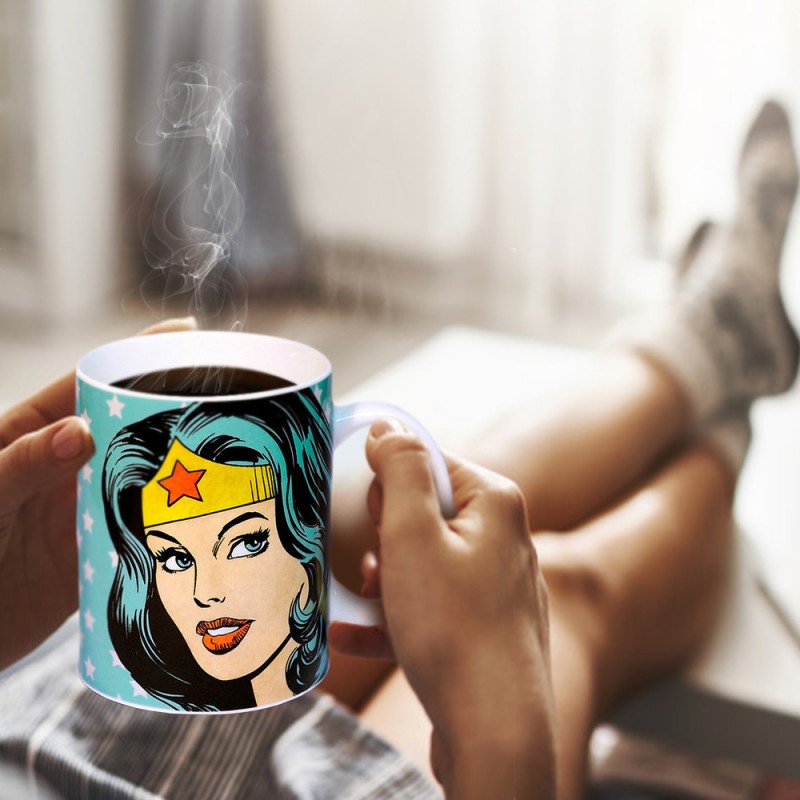 Mug Wonder Woman Portrait Sur Kas Design